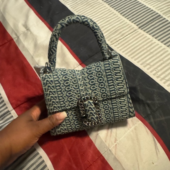 Marc Jacobs | Bags | Marc Jacobs Blue Mini Bag With Structured Design ...